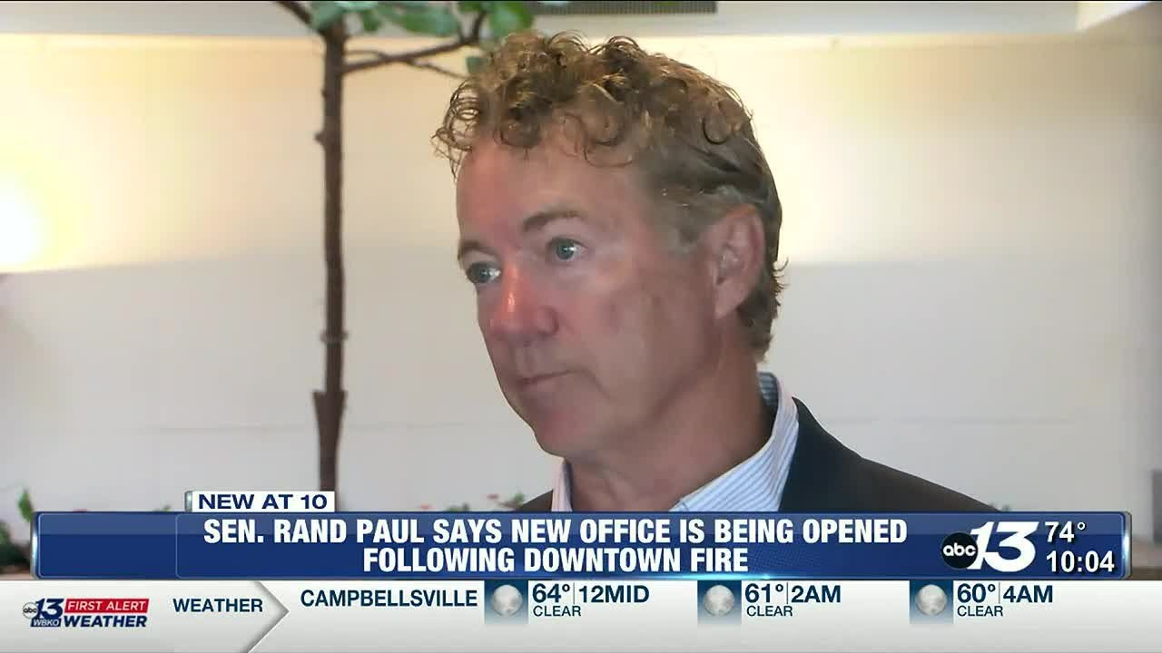 Sen. Rand Paul gives update on his Bowling Green office following July ...