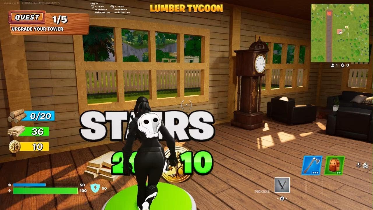 Fortnite:Creative, Lumber Tycoon Map Gameplay Part 1. - YouTube