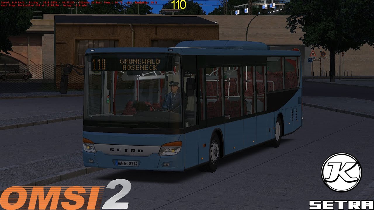 Omsi 2 - Berlin X10 - Line 110 - Setra S415LE - YouTube