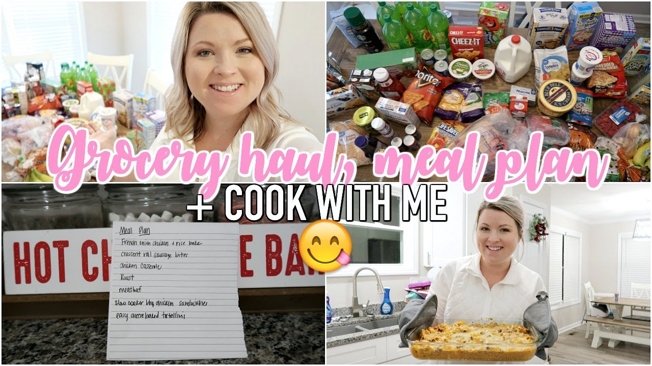 BIG WALMART GROCERY HAUL | WEEKLY MEAL PLAN | COOK WITH ME EASY FAMILY ...