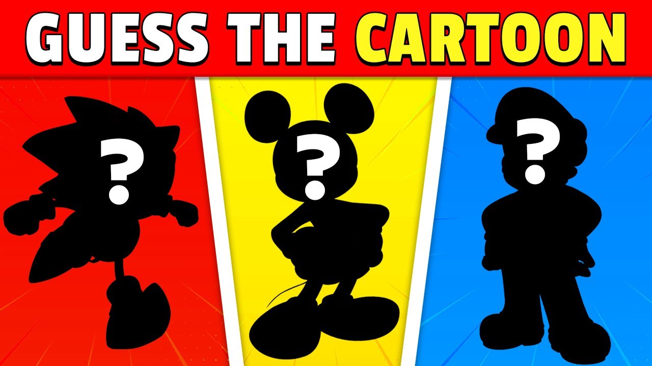 Guess the CARTOON character by its SHADOW 🏰🐰👸🏼 Cartoon Silhouette Quiz ...