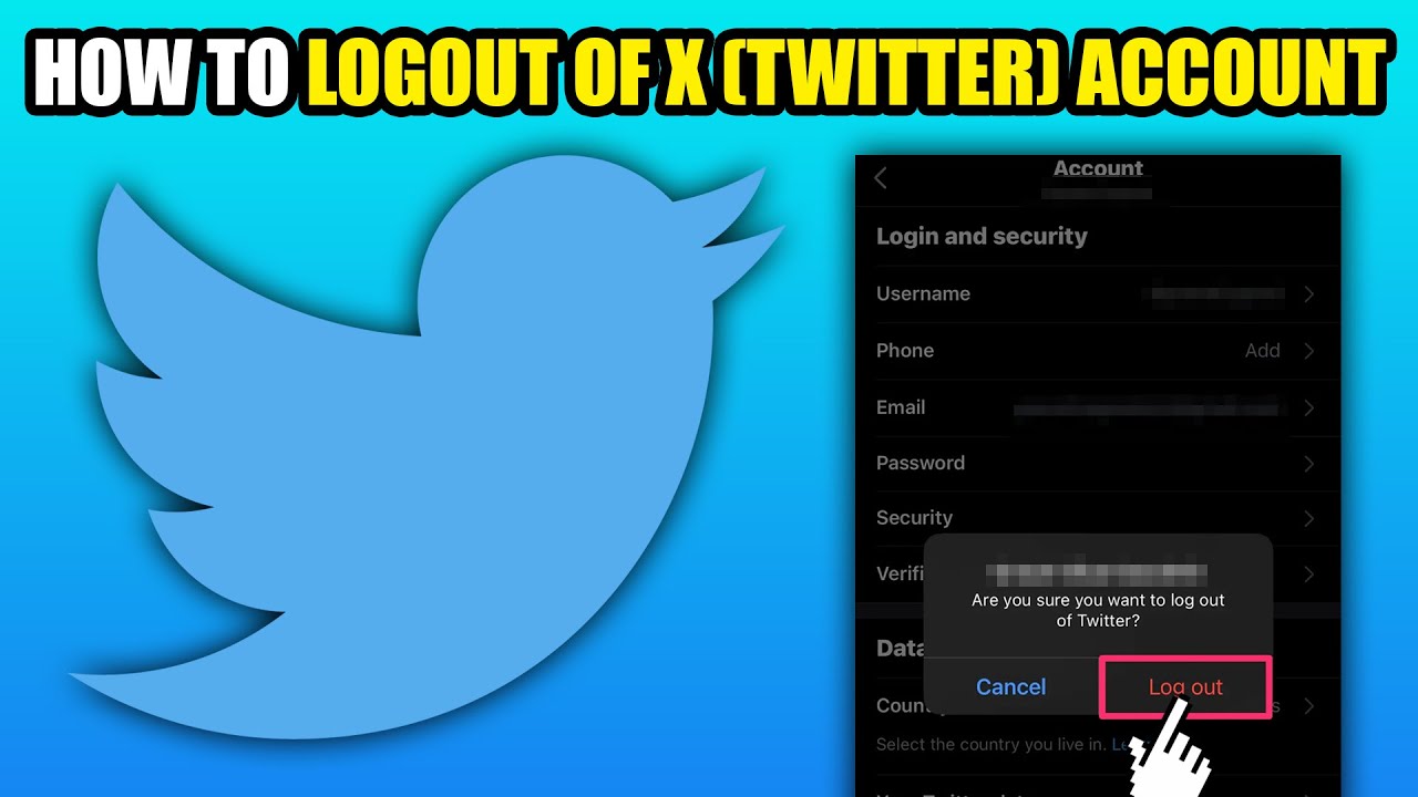 How To Logout Of X (Twitter) Account - YouTube