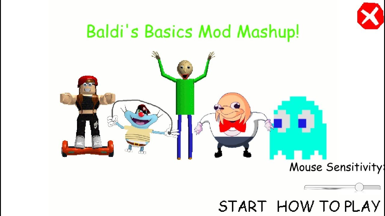 EVERY MOD IS HERE!!! Baldi's Basics Mod Mashup! [Baldi Mod] - YouTube