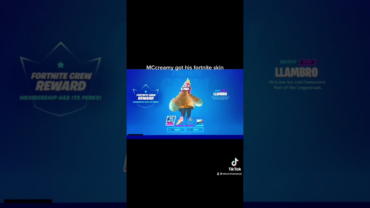 MCcreamy has a fortnite skin!!! - YouTube