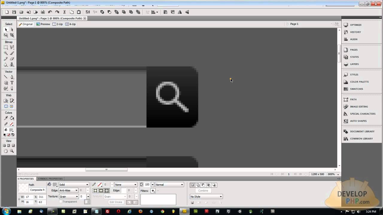 1. Style Custom HTML Form Fields Tutorial Graphics Process Fireworks CS5 - YouTube