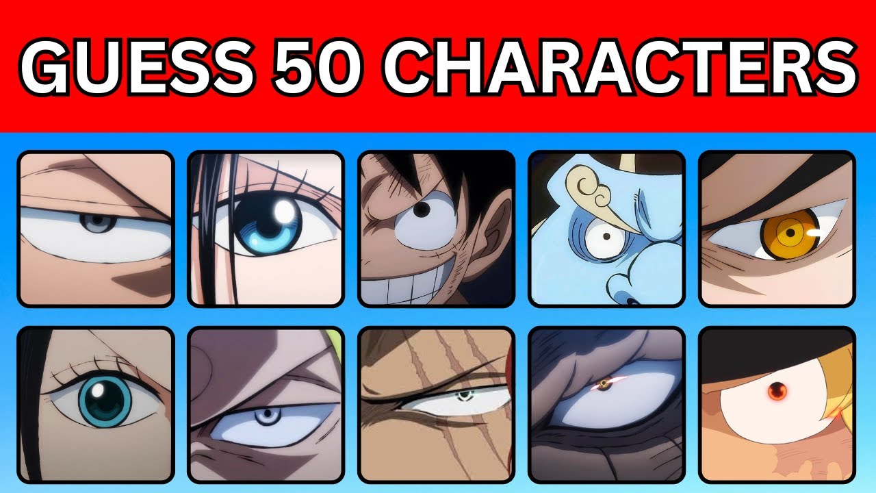 Guess The ONE PIECE Characters by there eye | In Just 10 Seconds | 50 ...