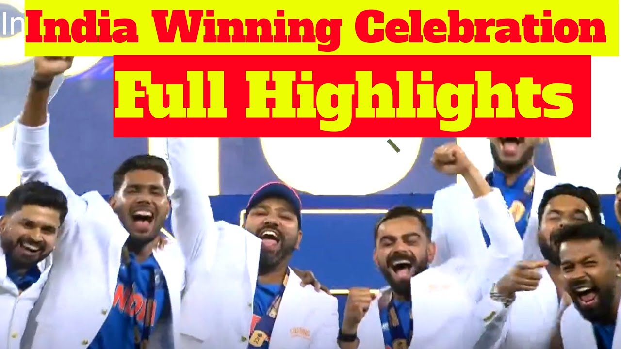 India Winning Celebration Full Video: India Win Champions Trophy 2025 ...