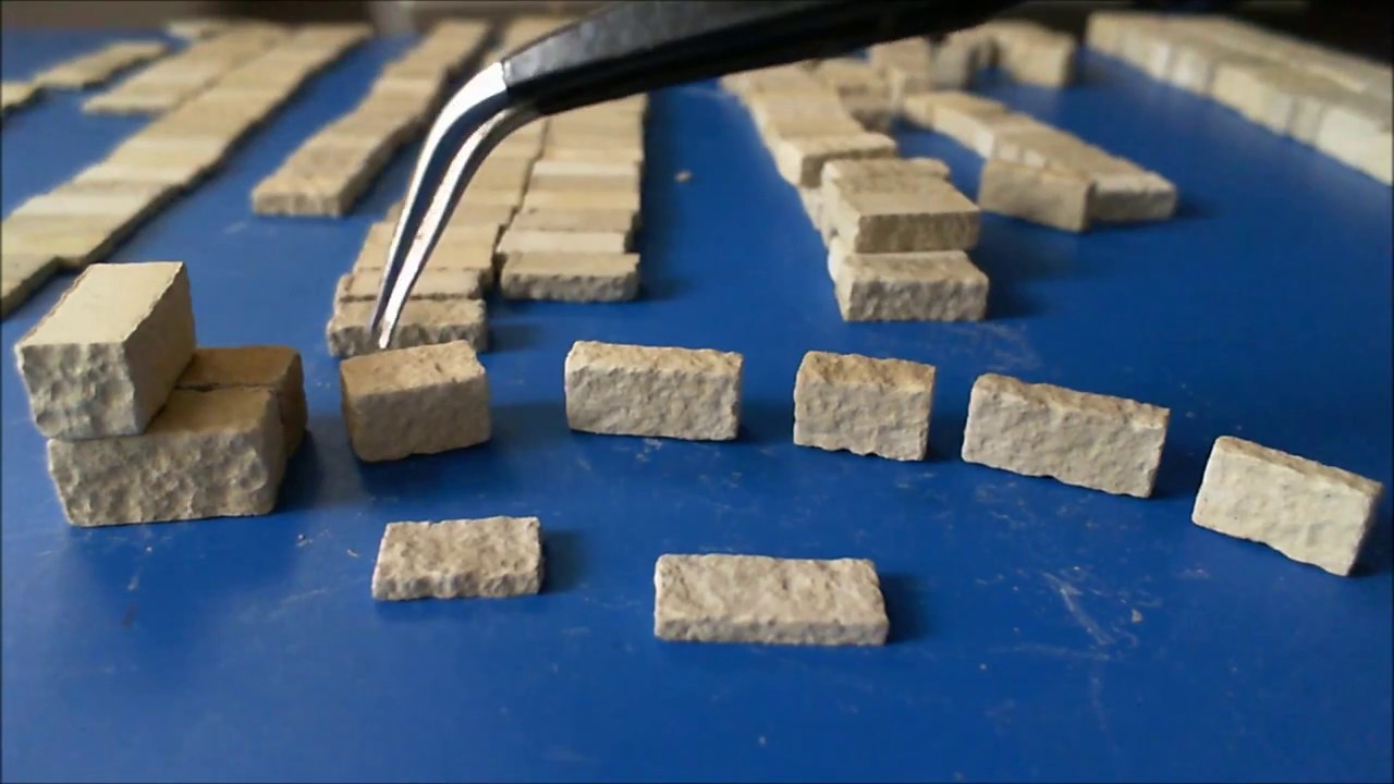 1/35 Scale Stone Wall Blocks Silicon Rubber Mould REVIEW - YouTube
