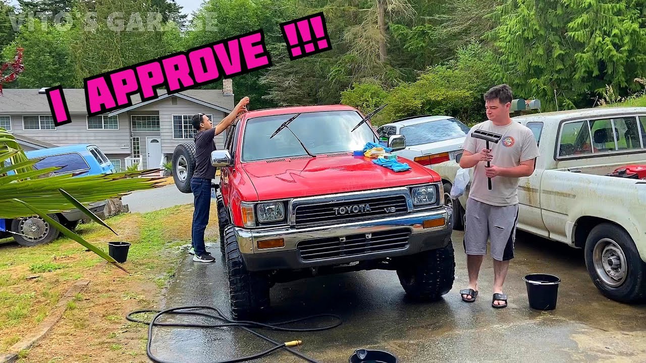 Friend's Sweet 1991 Toyota 4Runner. First Oil Change & Wash. Prepping ...