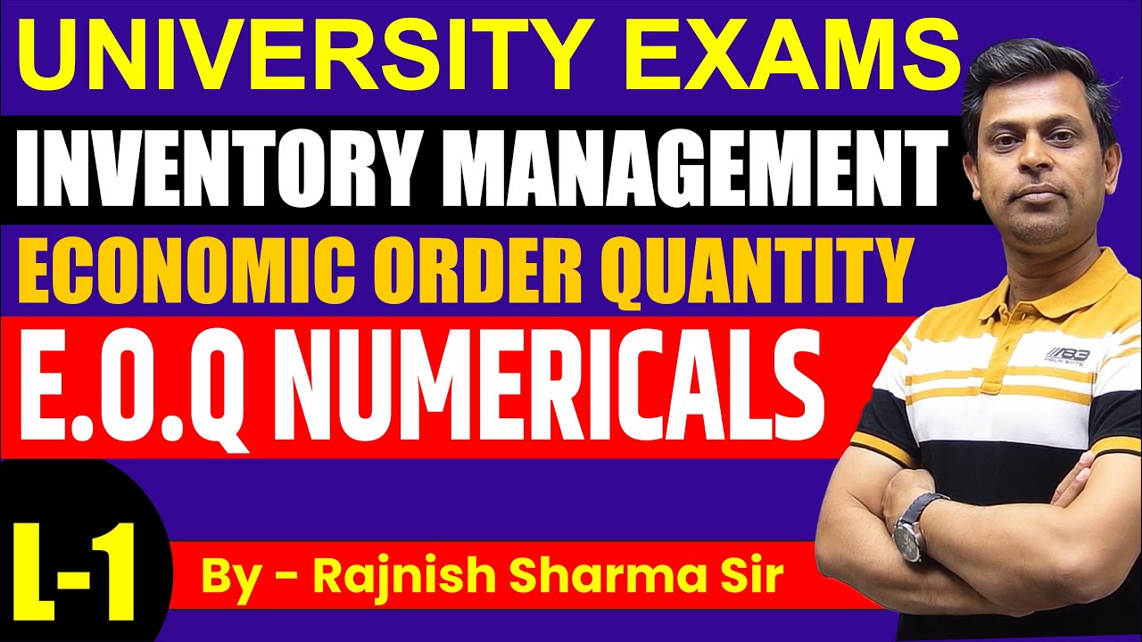 EOQ | EOQ Models | Economic Order Quantity | EOQ Inventory Management ...