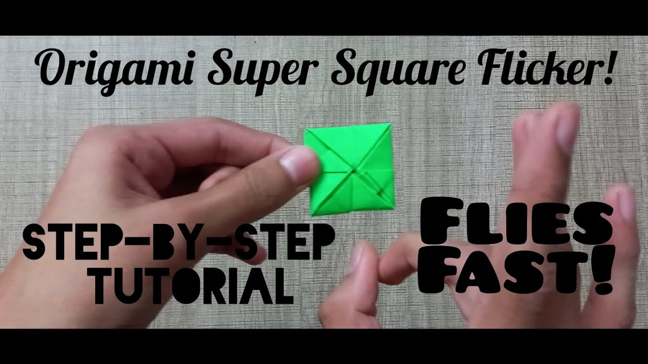 Origami Aero Spin Flicker Tutorial! Easy Flicker - YouTube