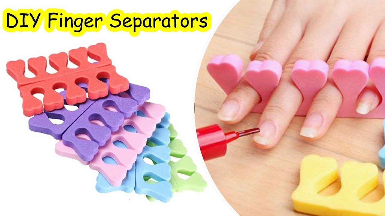 How to make nail art soft fingers separators||nail art||nail art finger ...