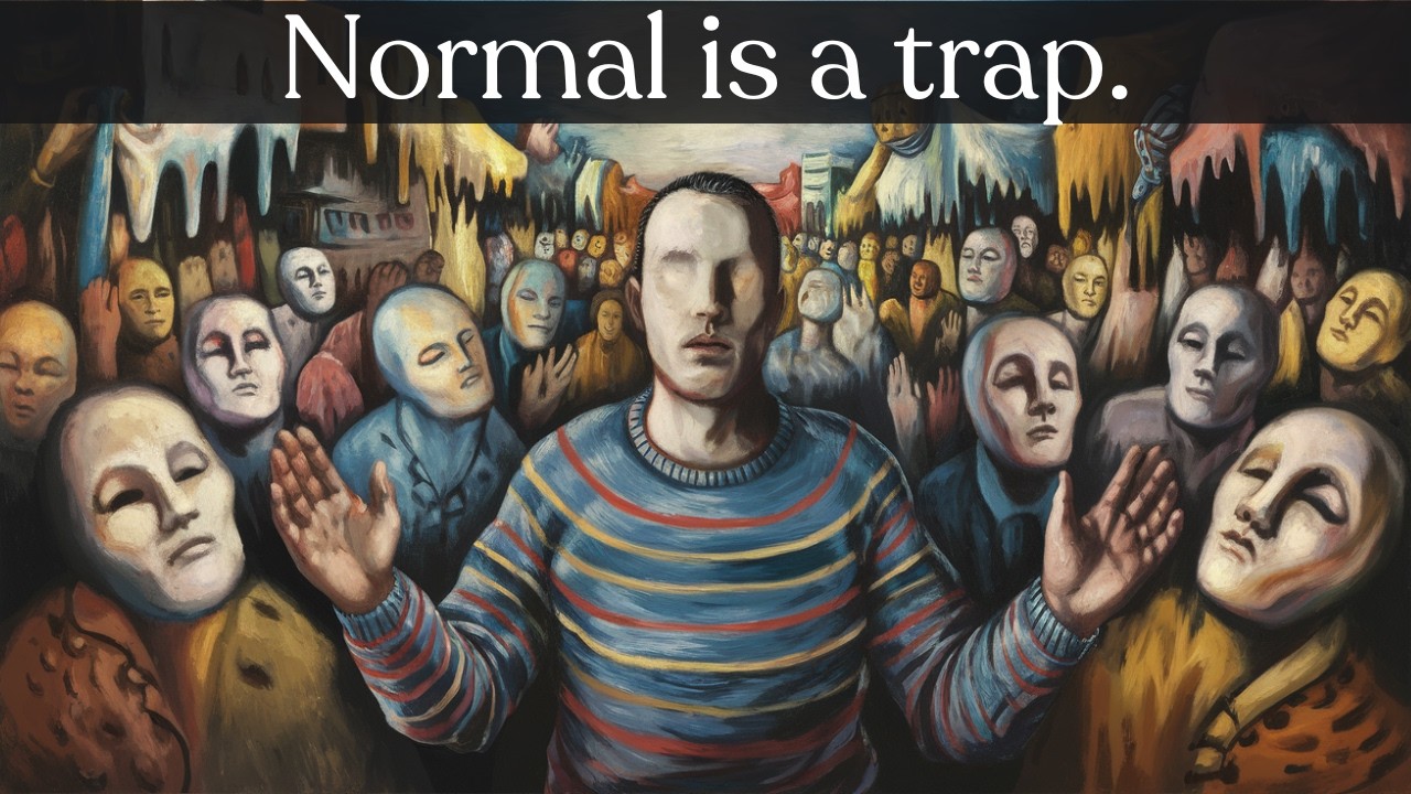 Why You Should STOP TRYING To Be NORMAL | Sartre's WARNING - YouTube