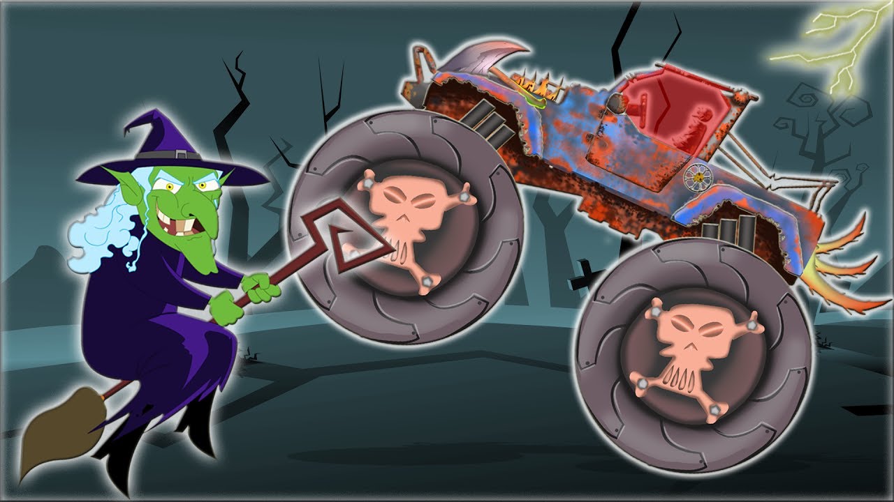 Scary Jeep Monster Truck | Scary Video for Kids | Haunted Cars & Trucks ...
