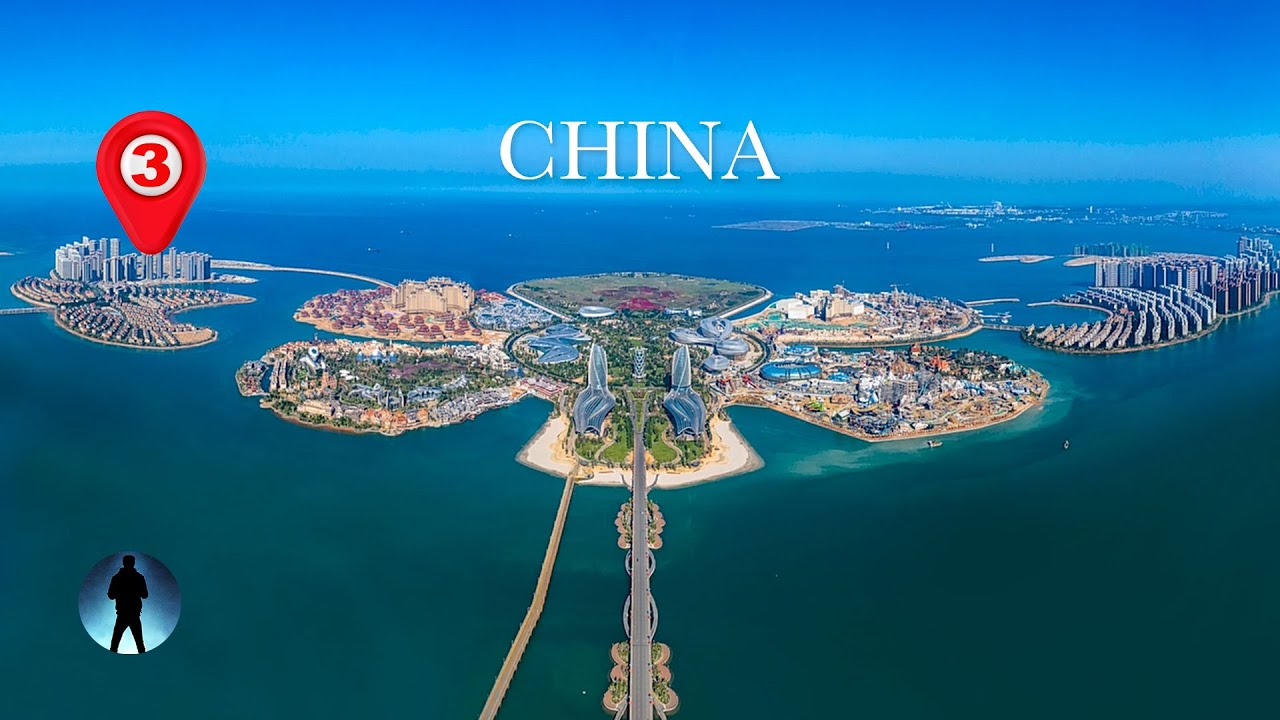 🚗 4K Drive Tour｜Amazing engineering miracle｜Hainan Ocean Flower Island ...