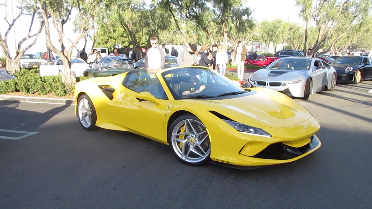 New Yellow 2021 Ferrari F8 Spider - YouTube