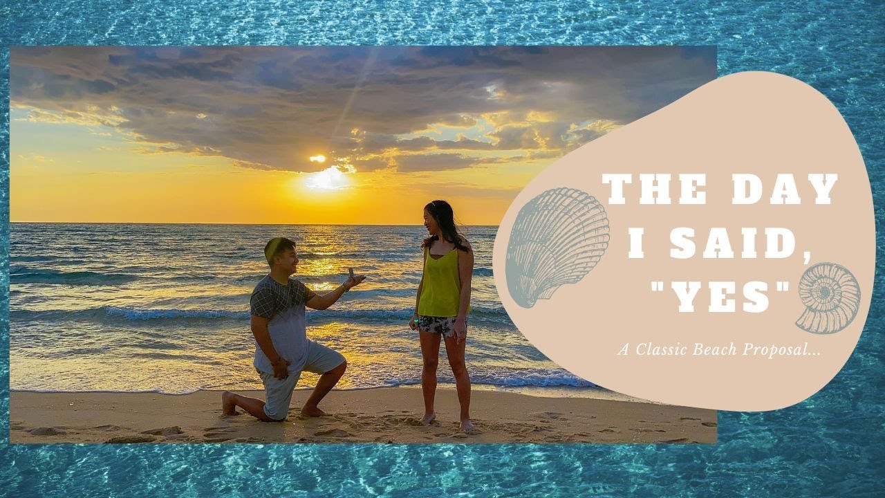 SIMPLE, CLASSIC and ROMANTIC BEACH PROPOSAL - YouTube