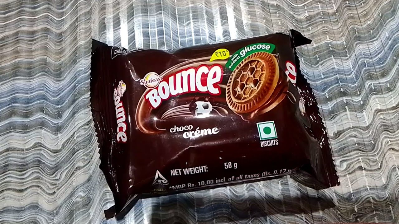 Sunfeast Bounce Choco Creme Biscuit ₹10 Wala - YouTube