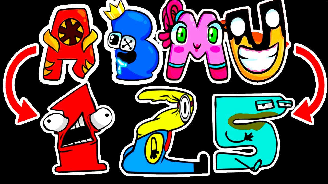 Alphabet Lore, but FUNNY MEMES and NUMBER LORE ! - YouTube