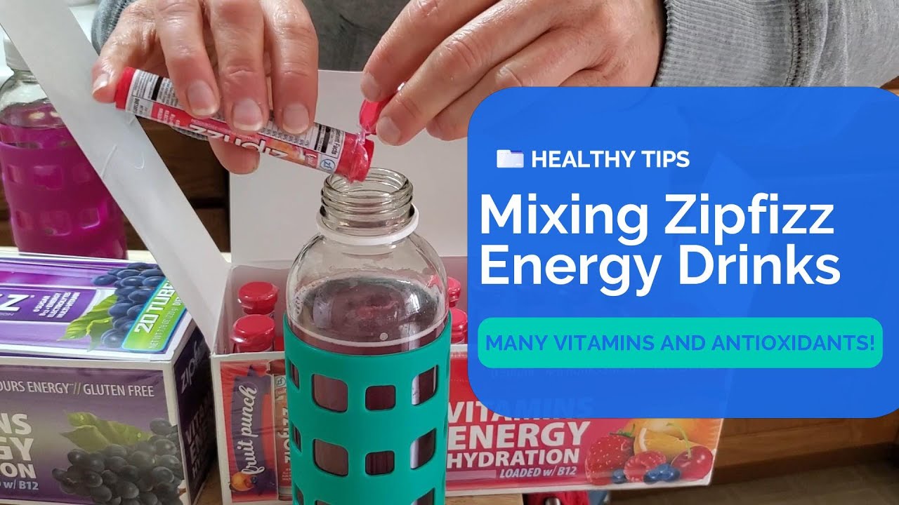 Mixing ZipFizz Energy Drinks - YouTube