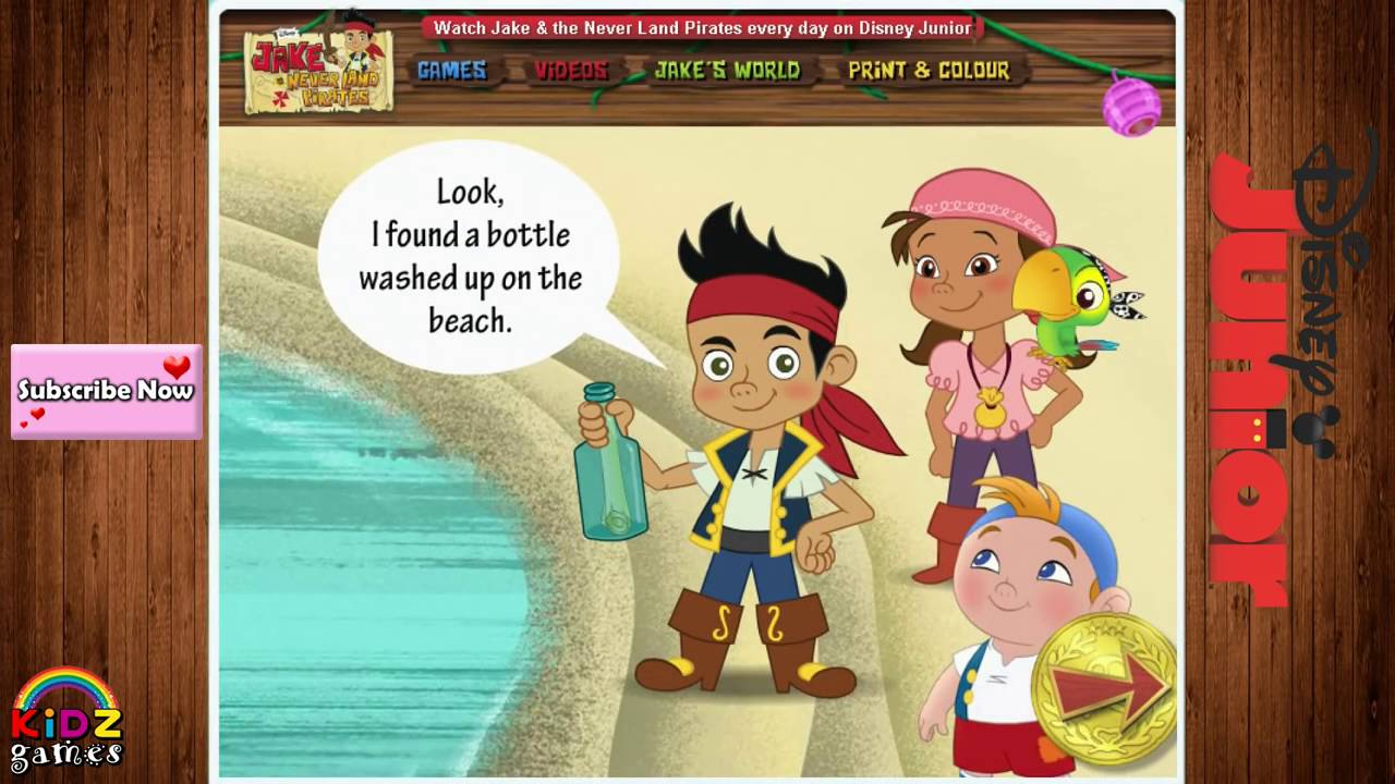Jake's Treasure Hunt Disney Junior (kidz games) - YouTube