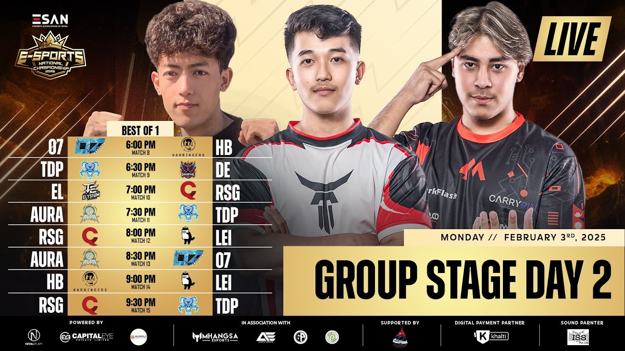 🔥 E-sports National Championship 2025 | MLBB Group Stage Day 2 | LIVE 🔥 ...