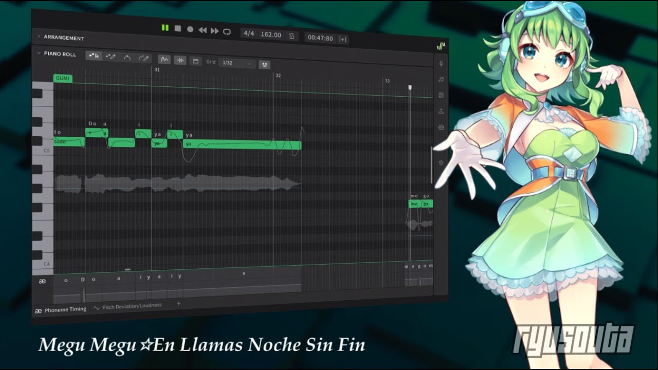 【GUMI SV 2】Megu Megu☆En Llamas Noche Sin Fin/メグメグ☆フャイヤーエンドレスナイト ...