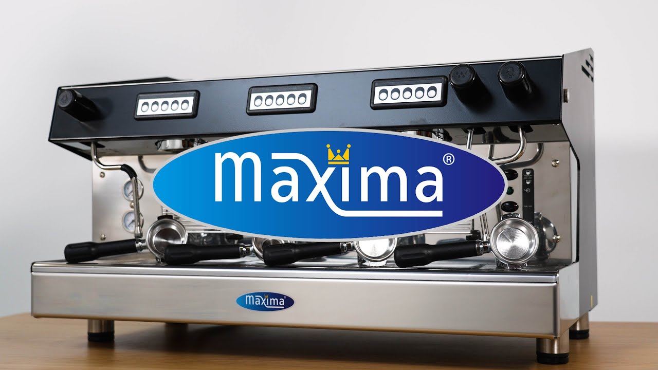 Maxima Espresso Machine - 3 Pistons - 540 Cups per Hour - YouTube