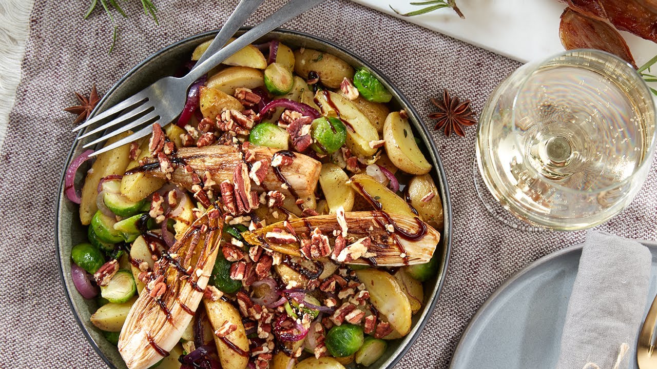 Rezept Kartöffelchen mit Rosenkohl und karamellisierten Chicorée ...