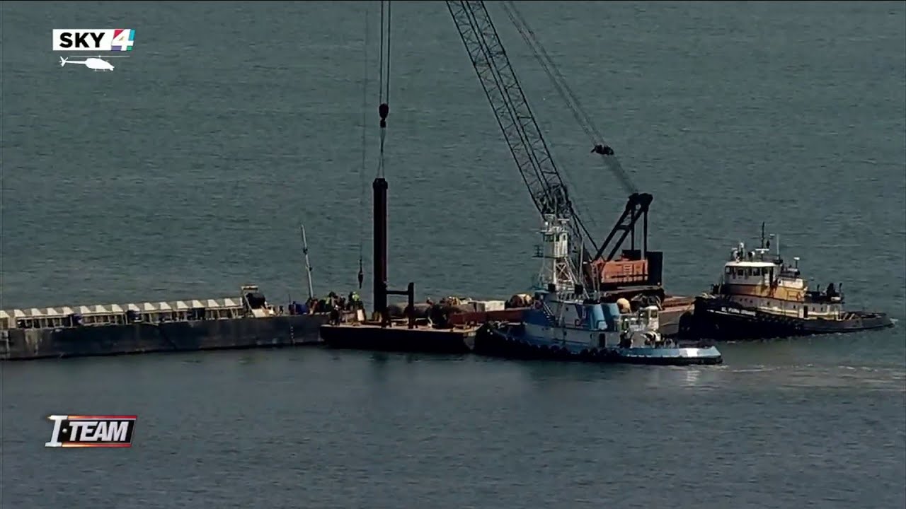 Salvage crew: 14K tons of product onboard barge remain intact - YouTube