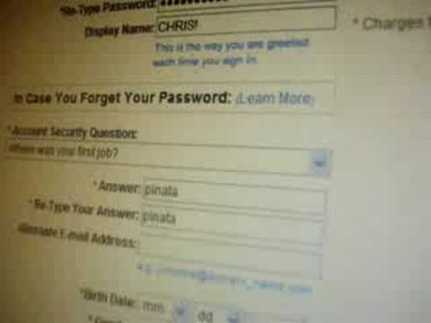 How to make a screen name on AIM - YouTube