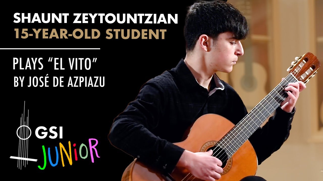 15 Year-Old Student, Shaunt Zeytountzian, Plays "El Vito" by José De ...