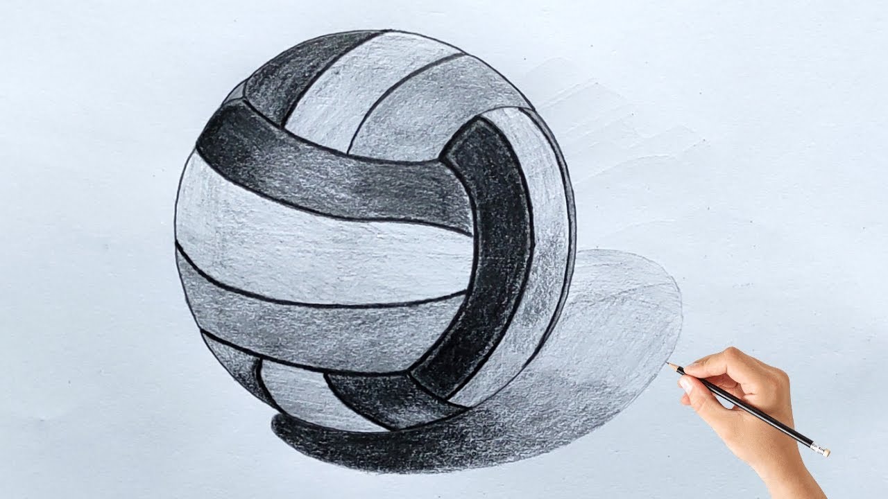 Footvolley Sketch: A Fusion of Football and Volleyball | How to draw a ...