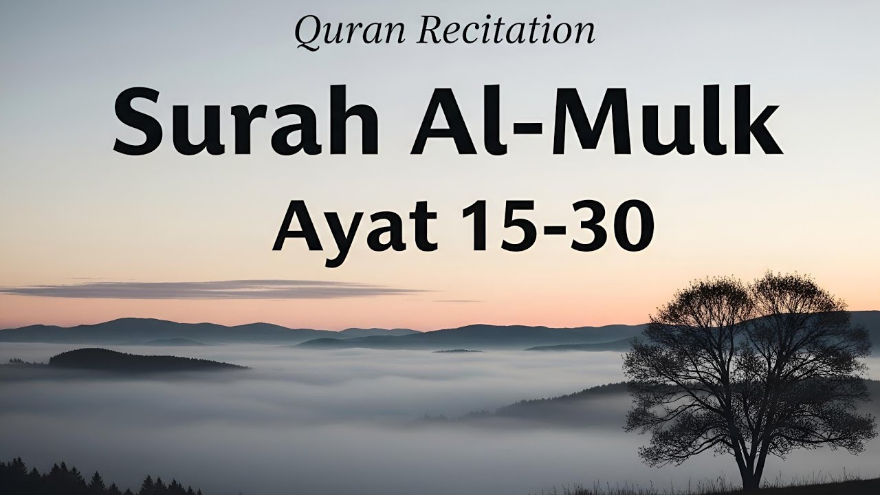 সূরা আল-মুলক ১৫-৩০ | Surah Al-Mulk 15-30 | ٣٠-١٥سورة الملك | Quran ...