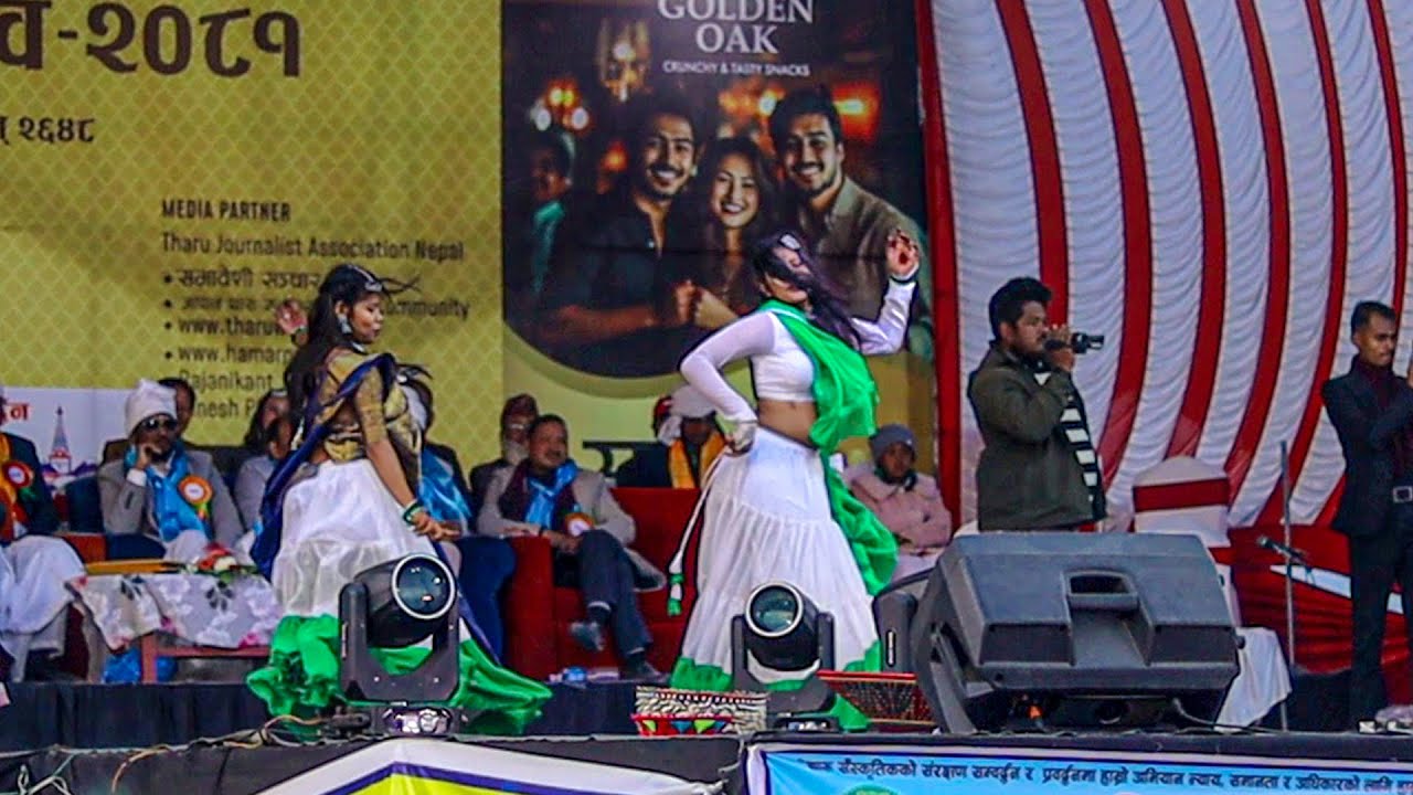 Maghe Mahotsav 2081 🔥 Tudikhel Kathmandu Tharu Dance Performance ...