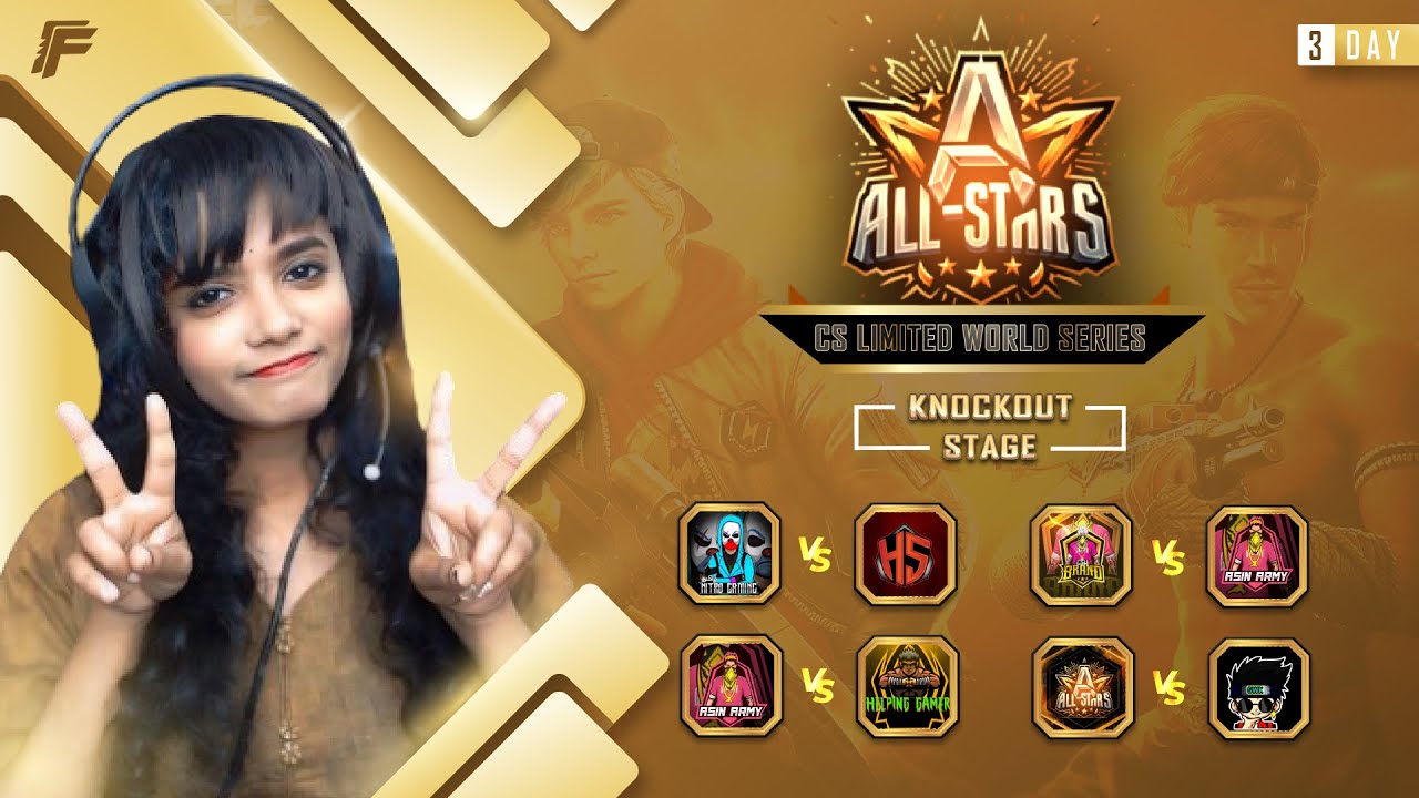 ALL STARS CS LIMITED WORLD SERIES DAY - 3 || CASTER : LEKHA WARRIER GAMING - YouTube