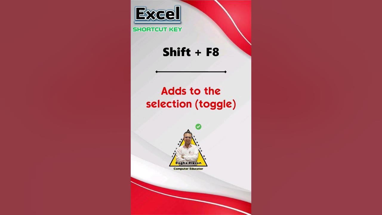 Excel માં Shift + F8 Function Key દ્વારા શું થાય , Shift + F8 Function Key દ્વારા Excel માં શું ...