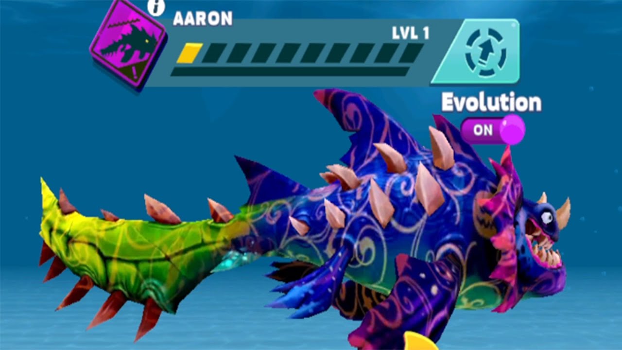Hungry Shark Evolution -AARON SHARK - HALLOWEEN - ALL Sharks Unlocked ...