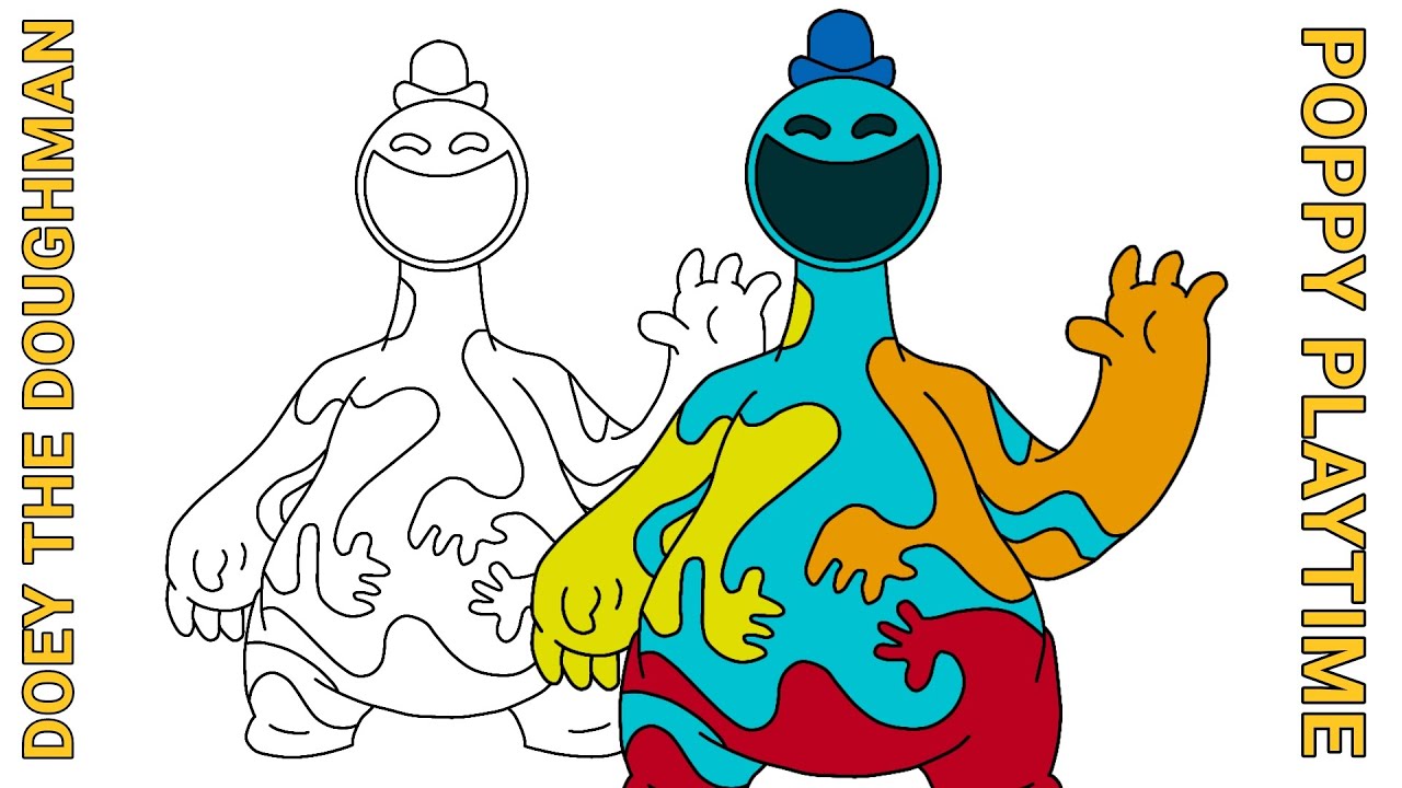 How to draw Doey The Doughman from Poppy Playtime | Easy drawing ...