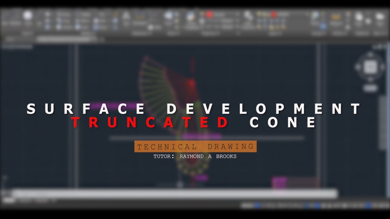 AutoCAD: Surface Development 2 [Truncated Cone] - YouTube