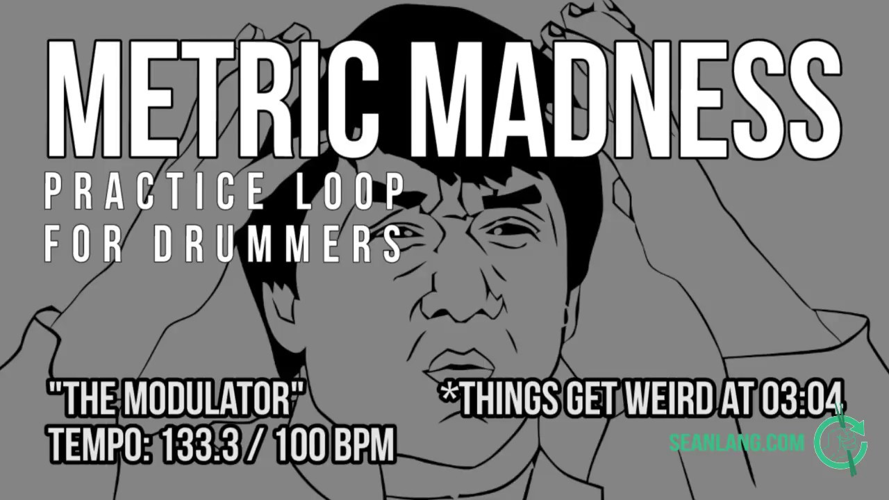 Metric Madness - Drumless Track For Drummers - "The Modulator" - YouTube