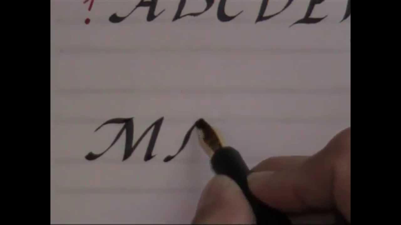 calligraphy - how to write in calligraphy - lesson 3 for beginners ...