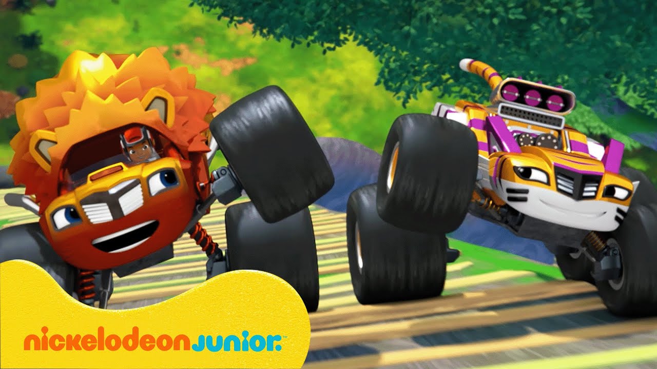Blaze et les Monster Machines | Blaze fait équipe avec Stripes de ...