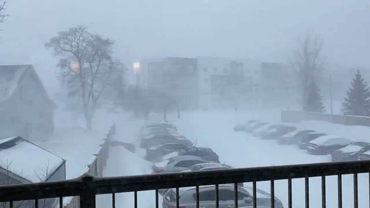Moncton snow storm time lapse January 2022 - YouTube