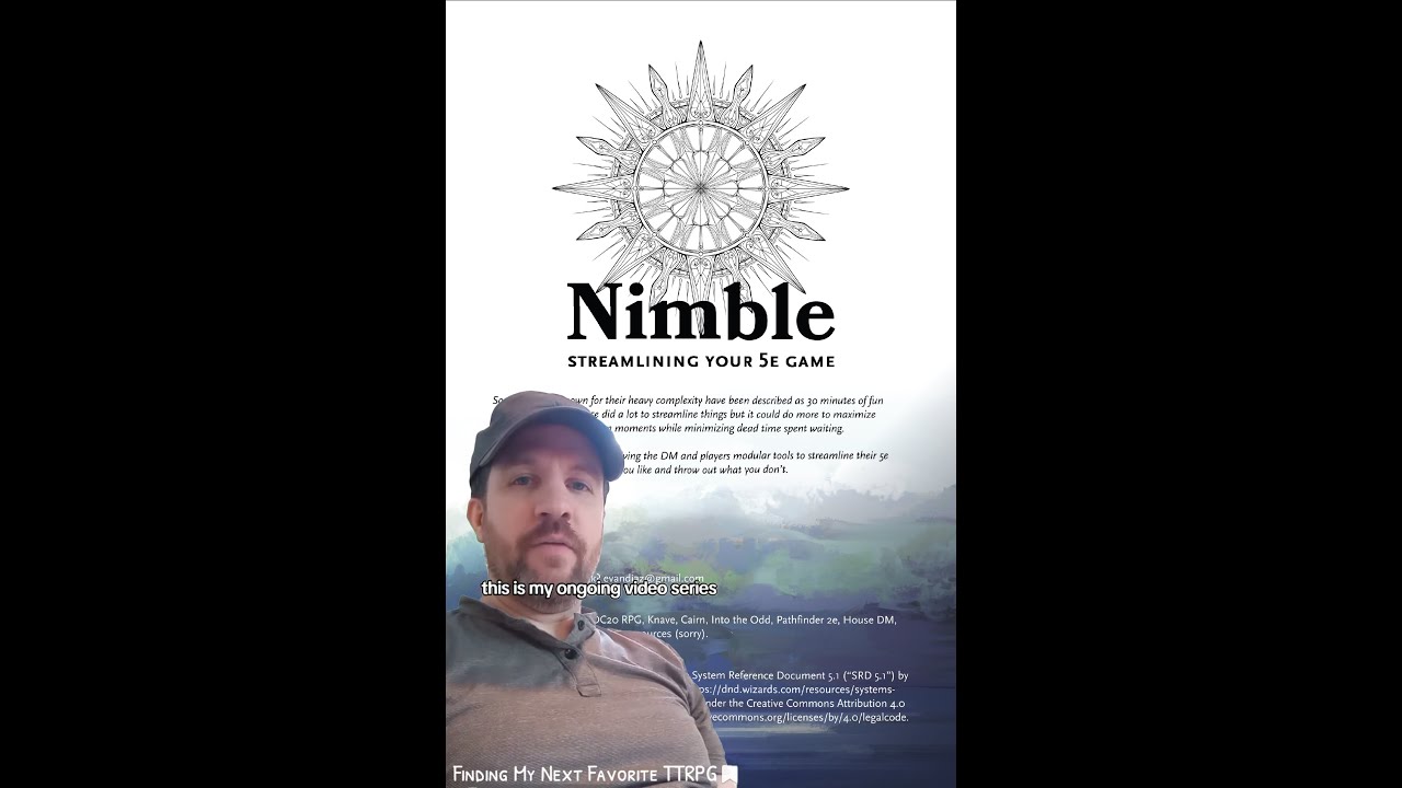 Finding My Next Favorite TTRPG: Nimble 5e - YouTube