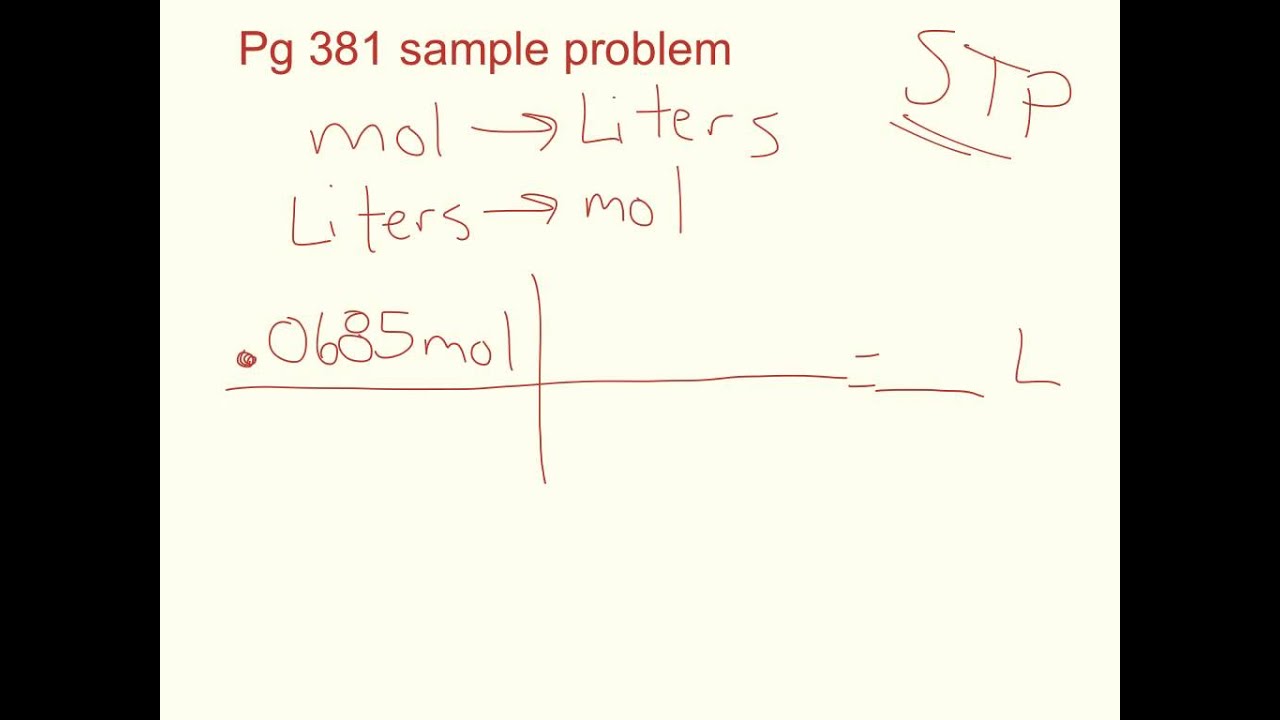 Gas Stoichiometry Moles Liters At STP YouTube gas-stoichiometry-moles-liters-at-stp-youtube
