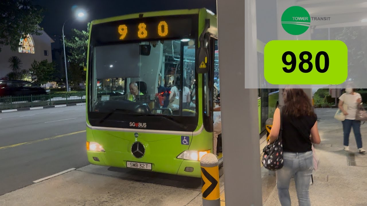 Tower Transit [SG] Bus Service 980 SMB32 Mercedes-Benz OC500LE (Batch 1 ...