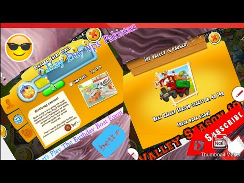 Hay Day Birthday Boat Event | Next Valley Season Details - YouTube