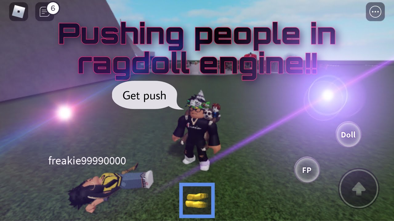 Pushing people in ragdoll engine! - YouTube