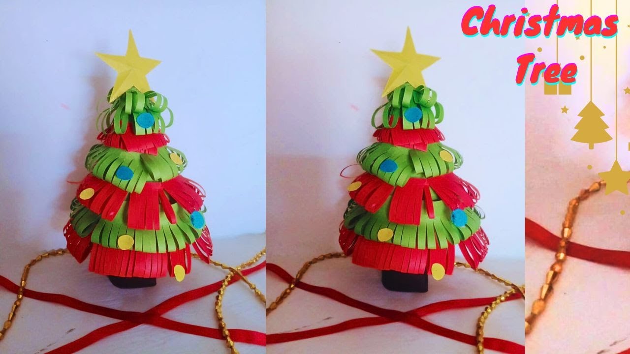 how to make DIY Paper Christmas Tree | 3D Paper Christmas Tree ...